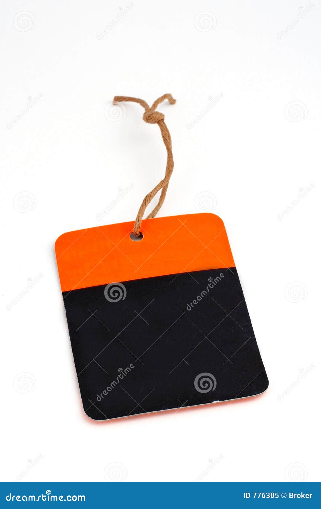 Blank Price Tag With Pink Ribbon Bow On Pink Background. Royalty-Free ...