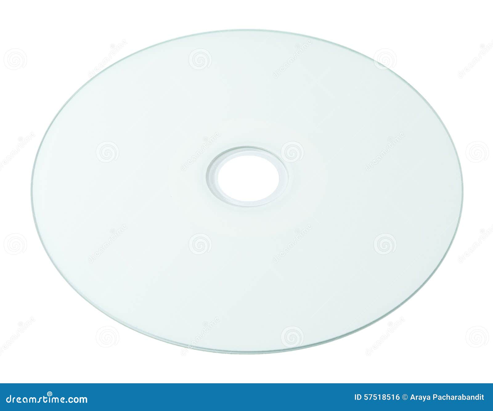 Blank Printable CD or DVD on White Background Stock Photo - Image of ...