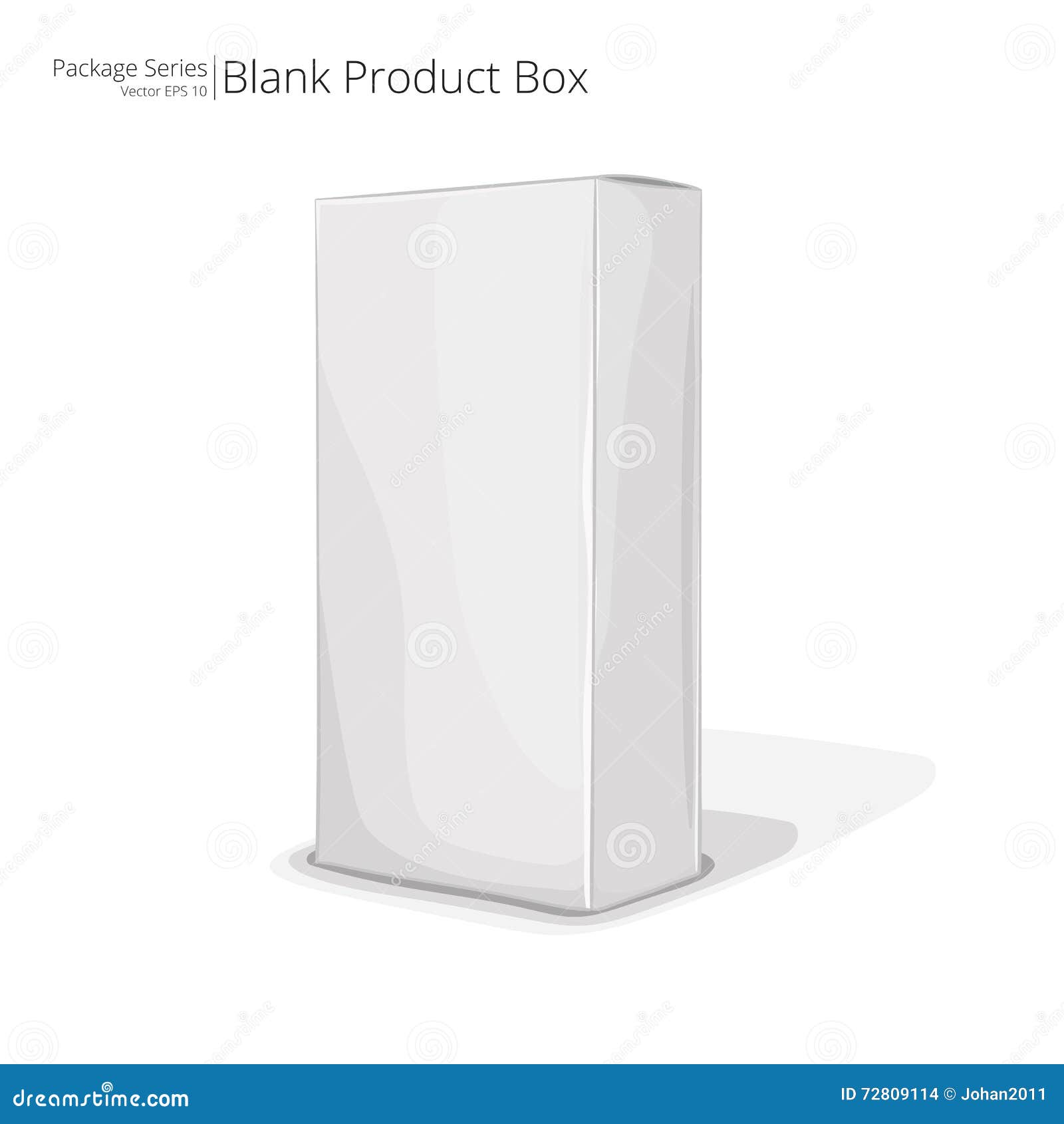 Blank product box stock vector. Illustration of background - 72809114