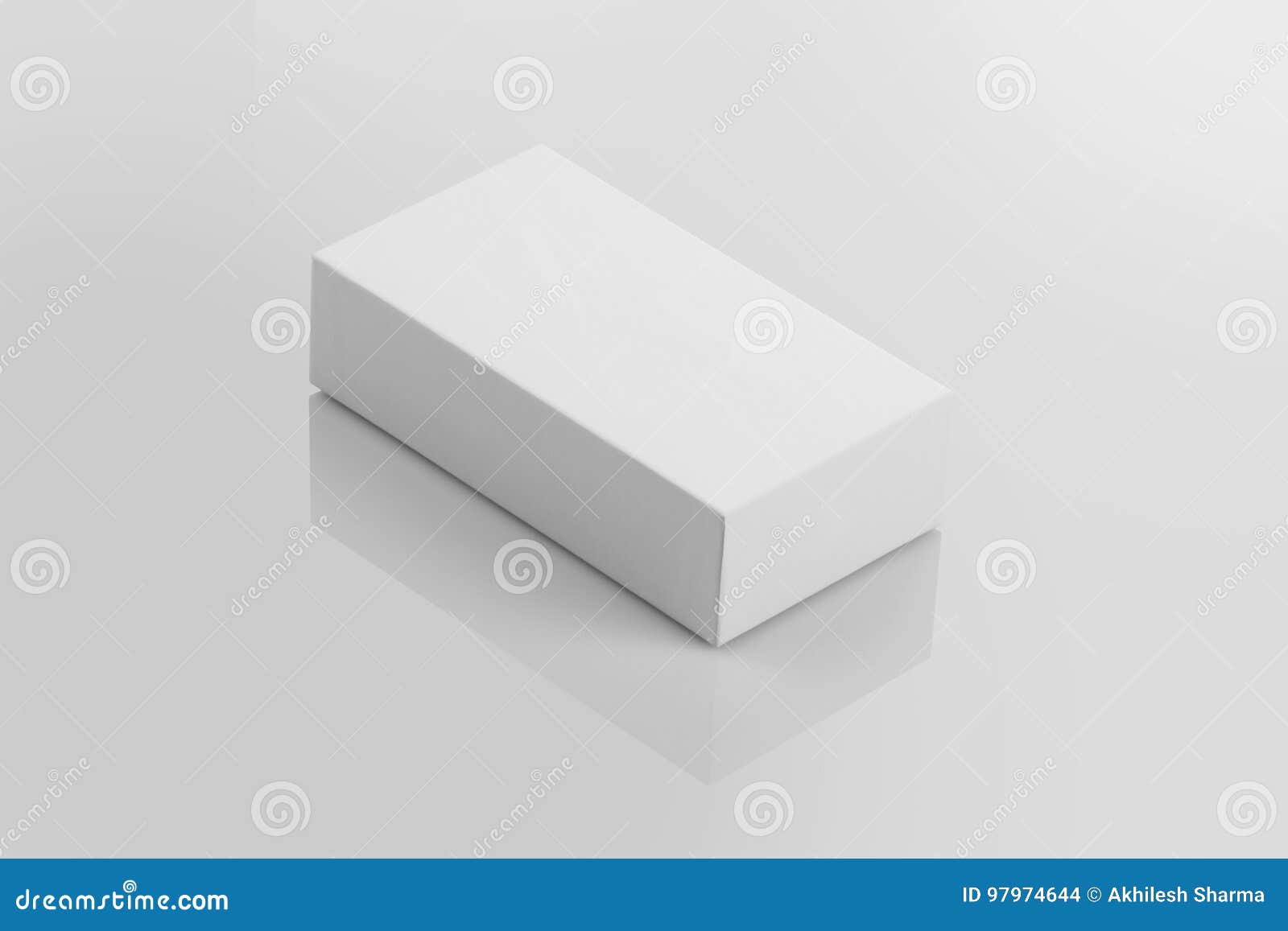 Blank Product Packaging Box for Mock Ups on Grey Background Stock Photo ...