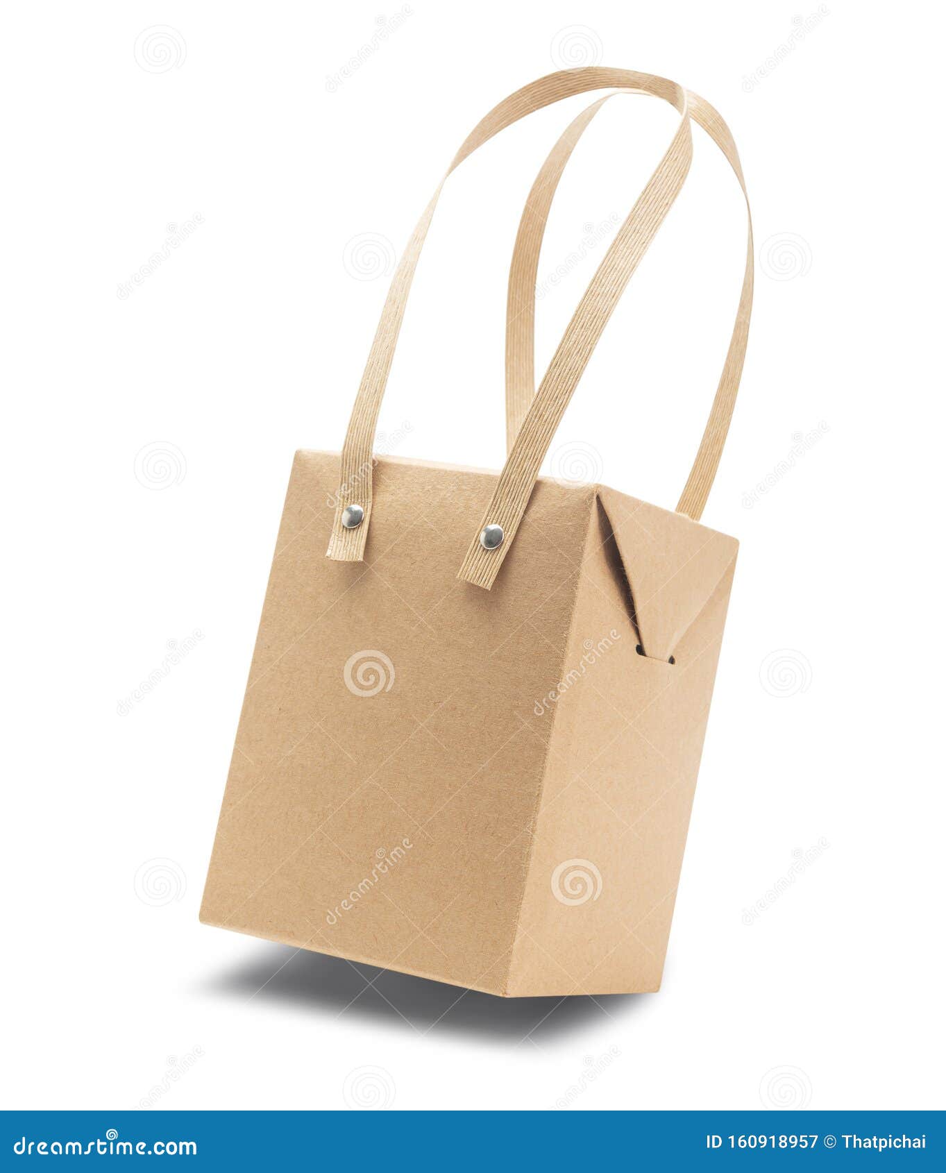 Blank Product Packaging Box Mockup Isolated on White Background with ...