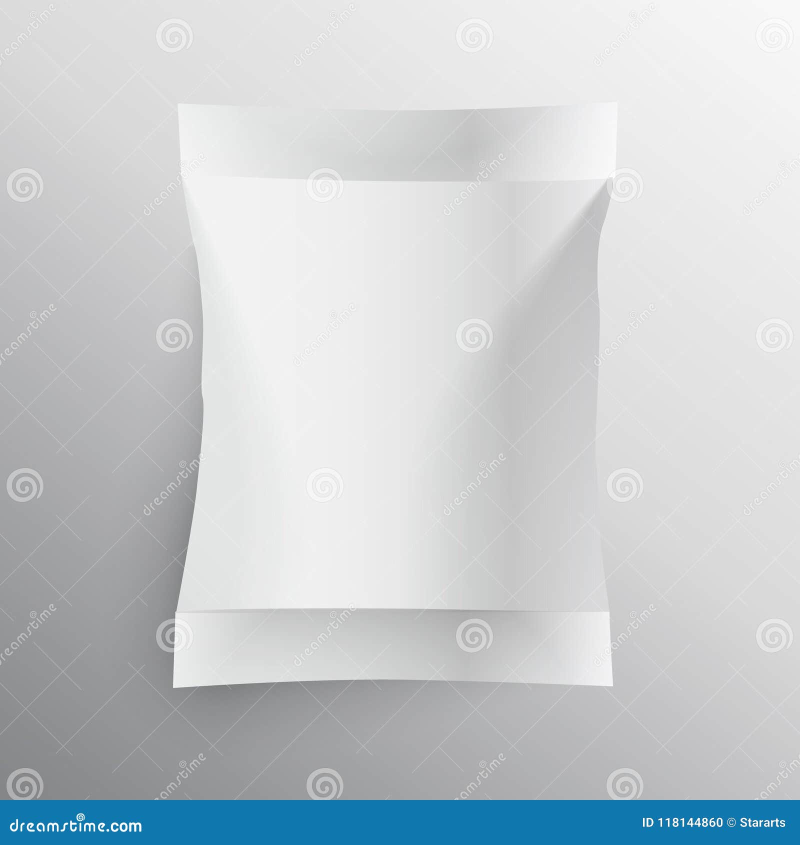 Blank Product Packaging Wrapper Mockup Stock Vector - Illustration of ...