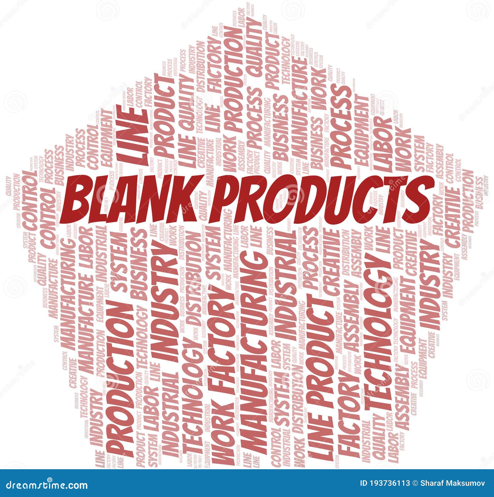 Blank Products Word Cloud Create with Text only. Stock Vector ...