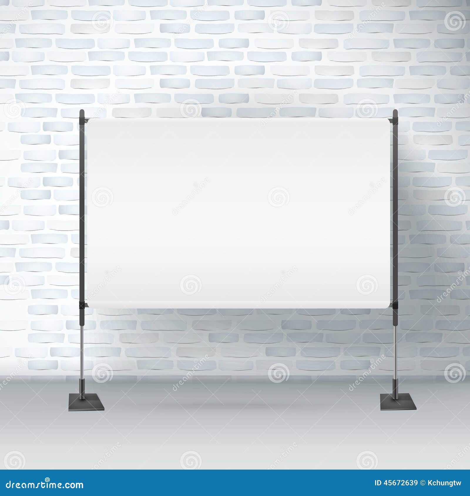 Blank projector screen stock vector. Illustration of object - 45672639