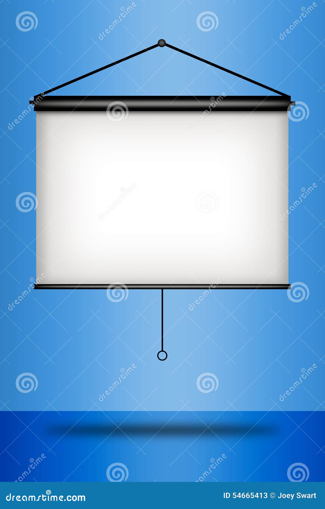 Blank projector. stock illustration. Illustration of projection - 54665413