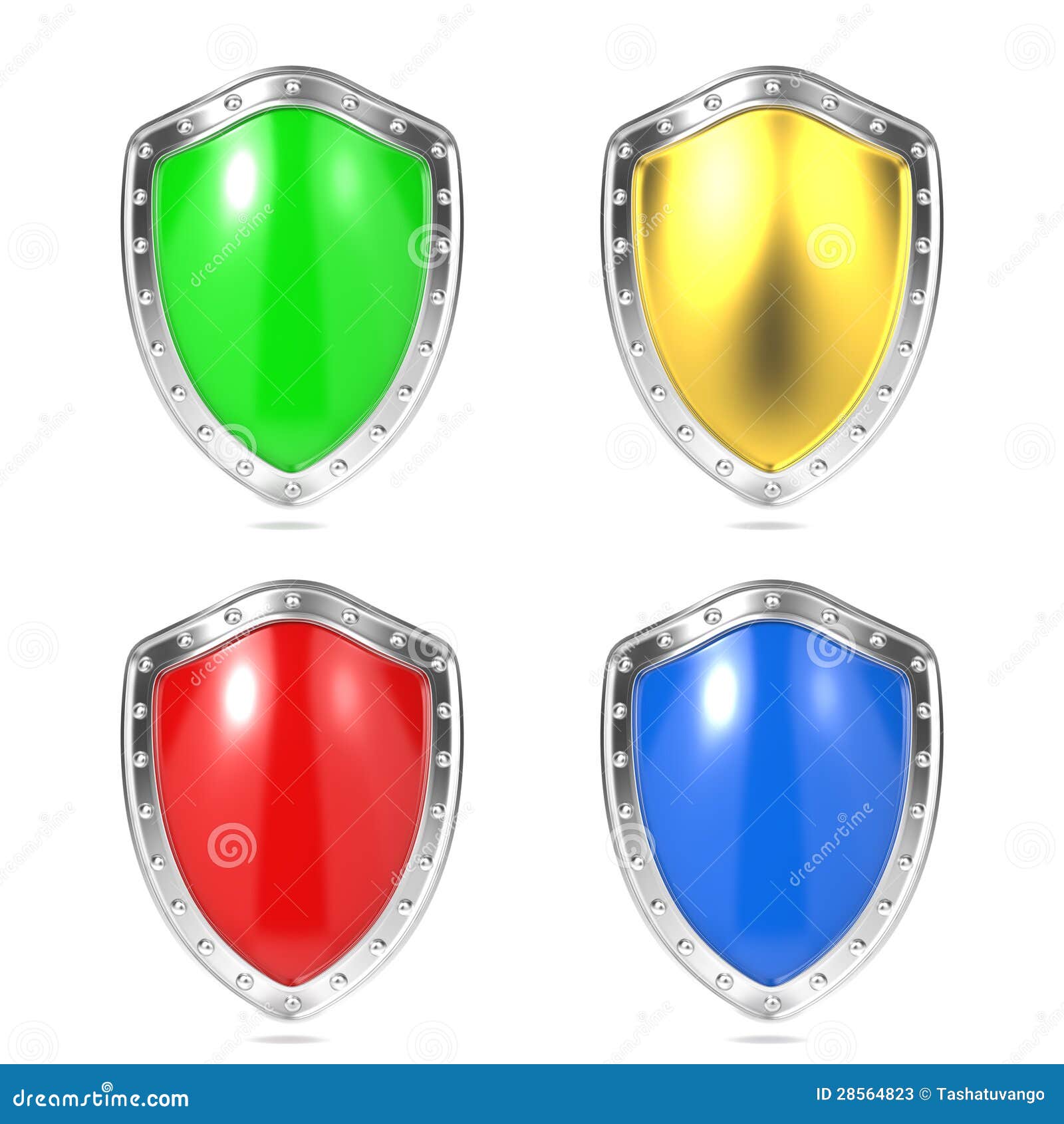 Blank Protection Shields. stock illustration. Illustration of safety ...