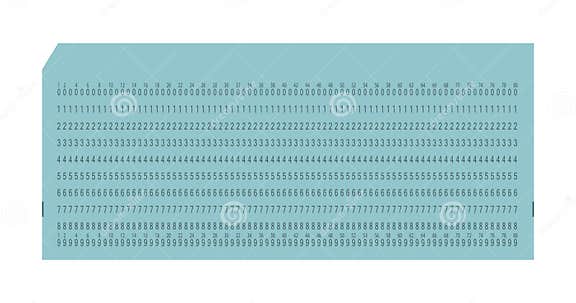 Blank Punch Card for Electronic Calculated Data Processing Machines ...