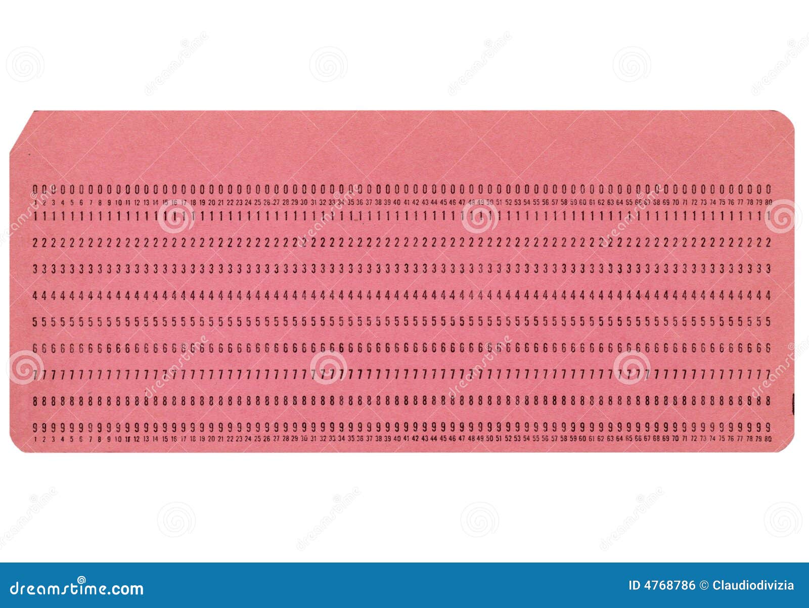 Blank Punched Card stock photo. Image of printer, blank - 4768786