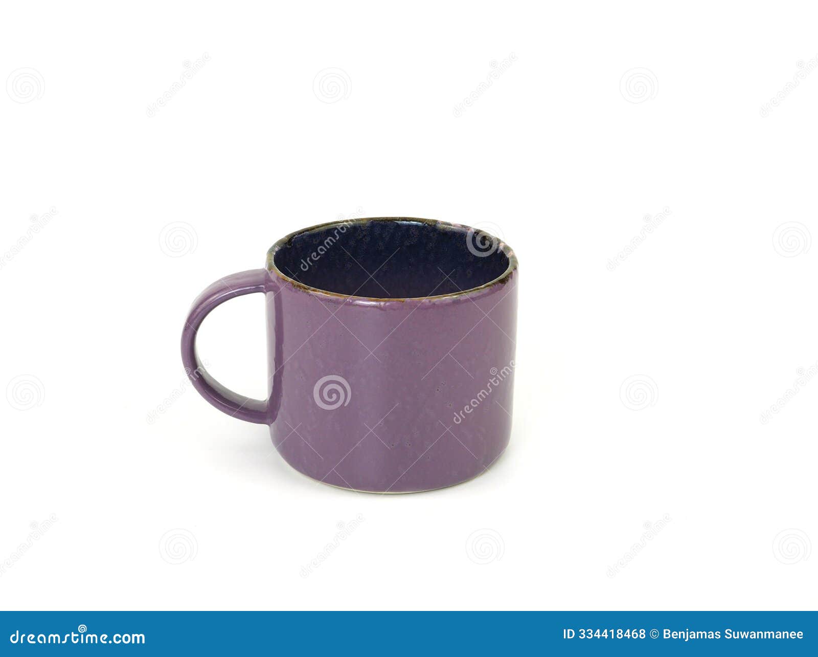 Blank Purple Ceramic Cup Mockup and Template for Design, Banner. Stock ...