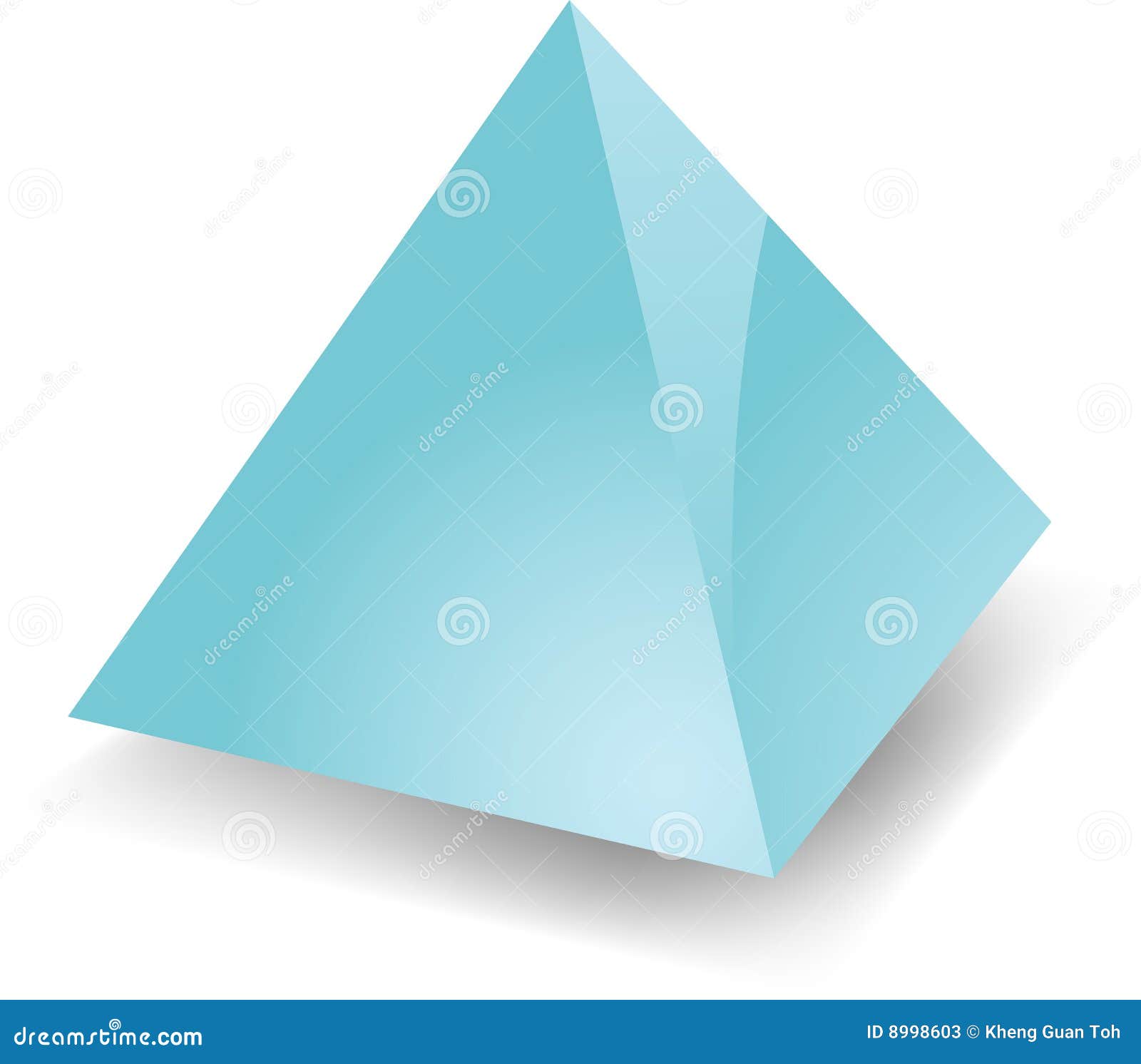 Blank pyramid stock vector. Illustration of plastic, empty - 8998603