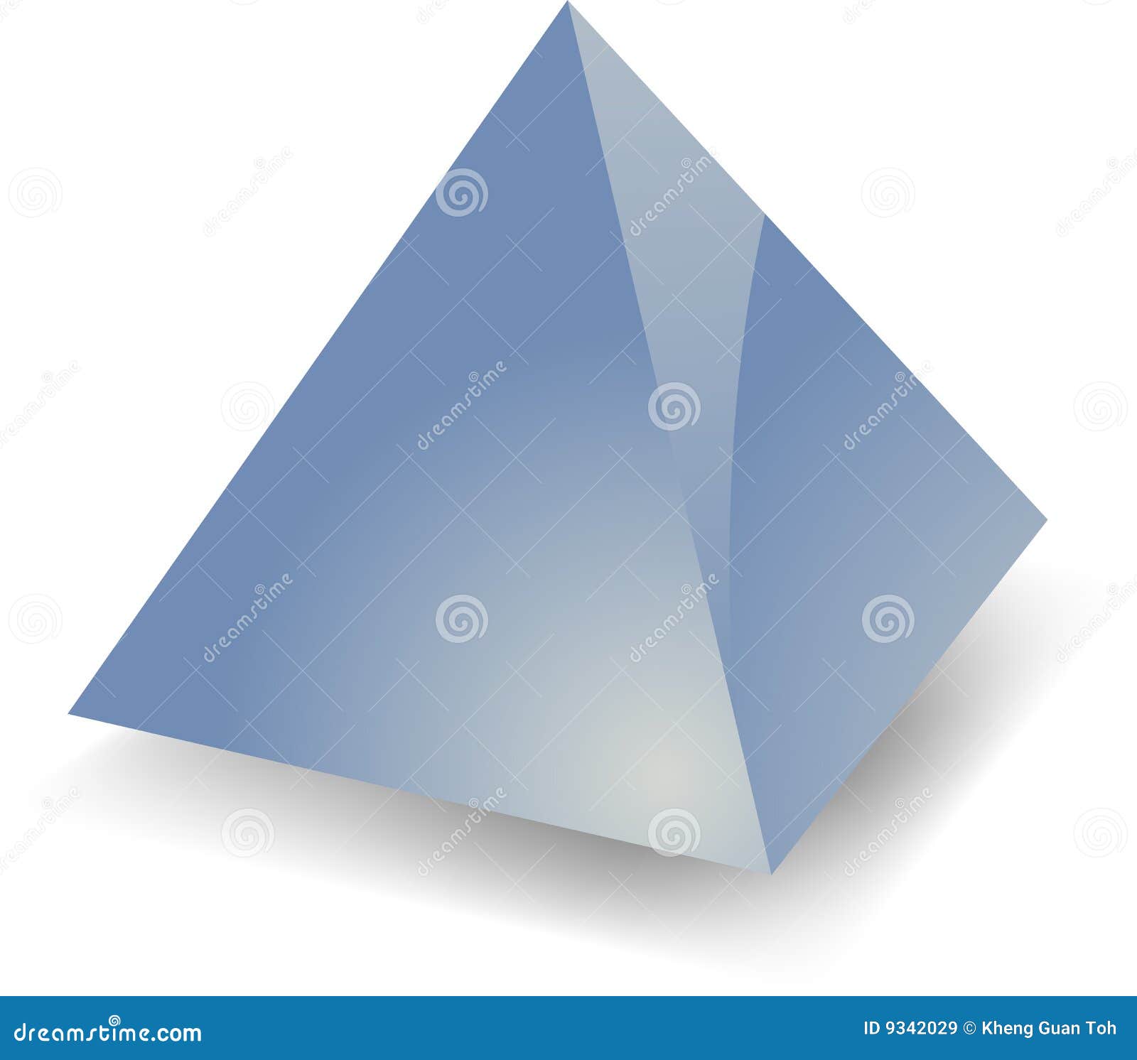 Blank pyramid stock vector. Illustration of glass, blank - 9342029