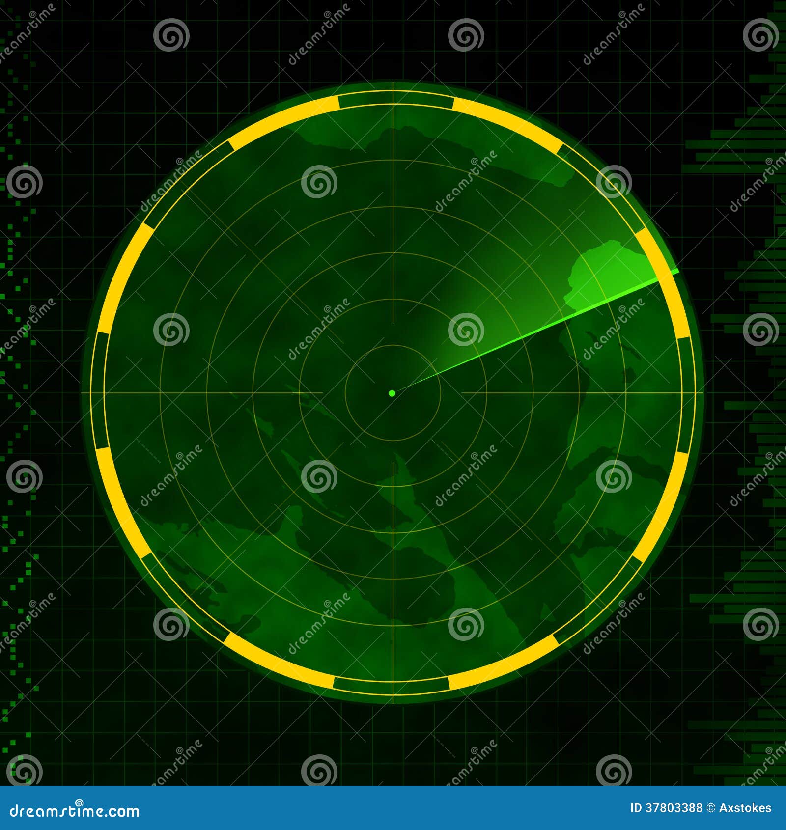 Blank Radar stock illustration. Illustration of navigation - 37803388