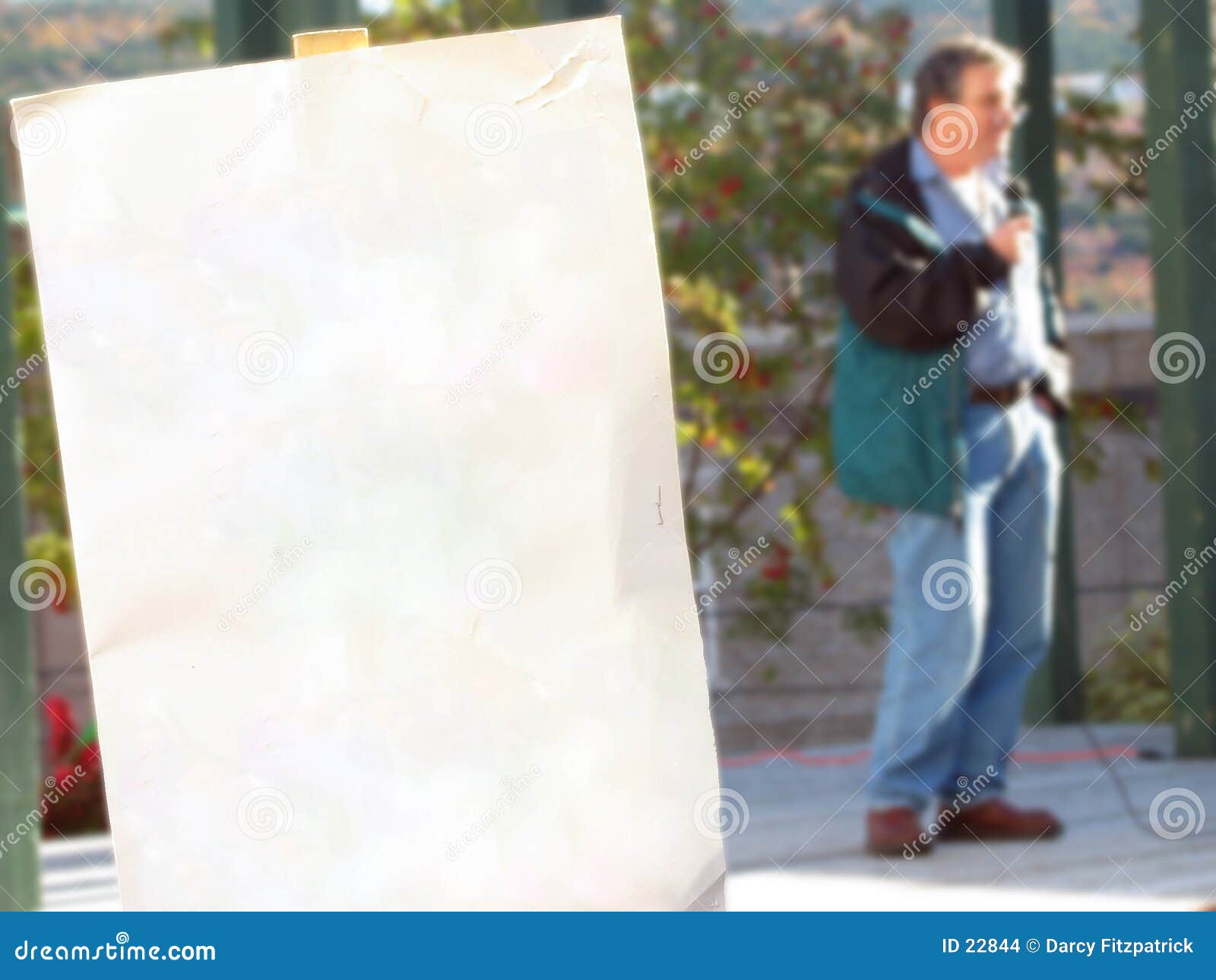 Blank Ralley/Protest Sign stock photo. Image of male, canvas - 22844