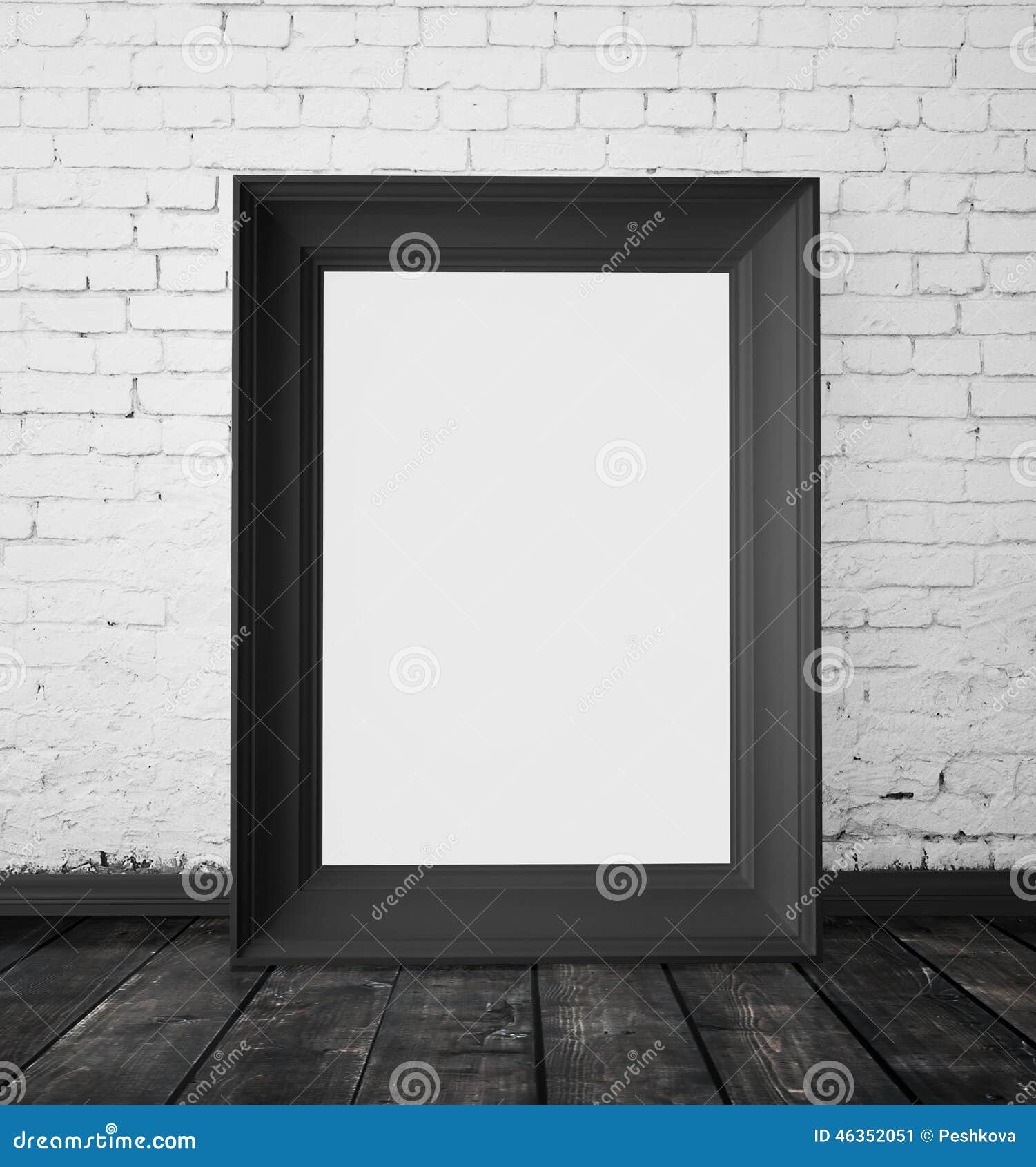 Blank ram fotografering för bildbyråer. Bild av tegel - 46352051