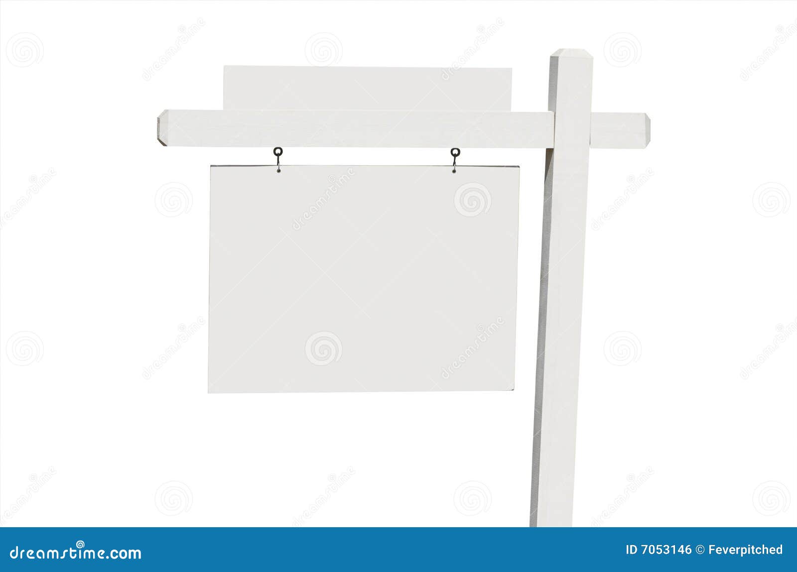Blank Real Estate Sign stock photo. Image of open, clouds - 7053146