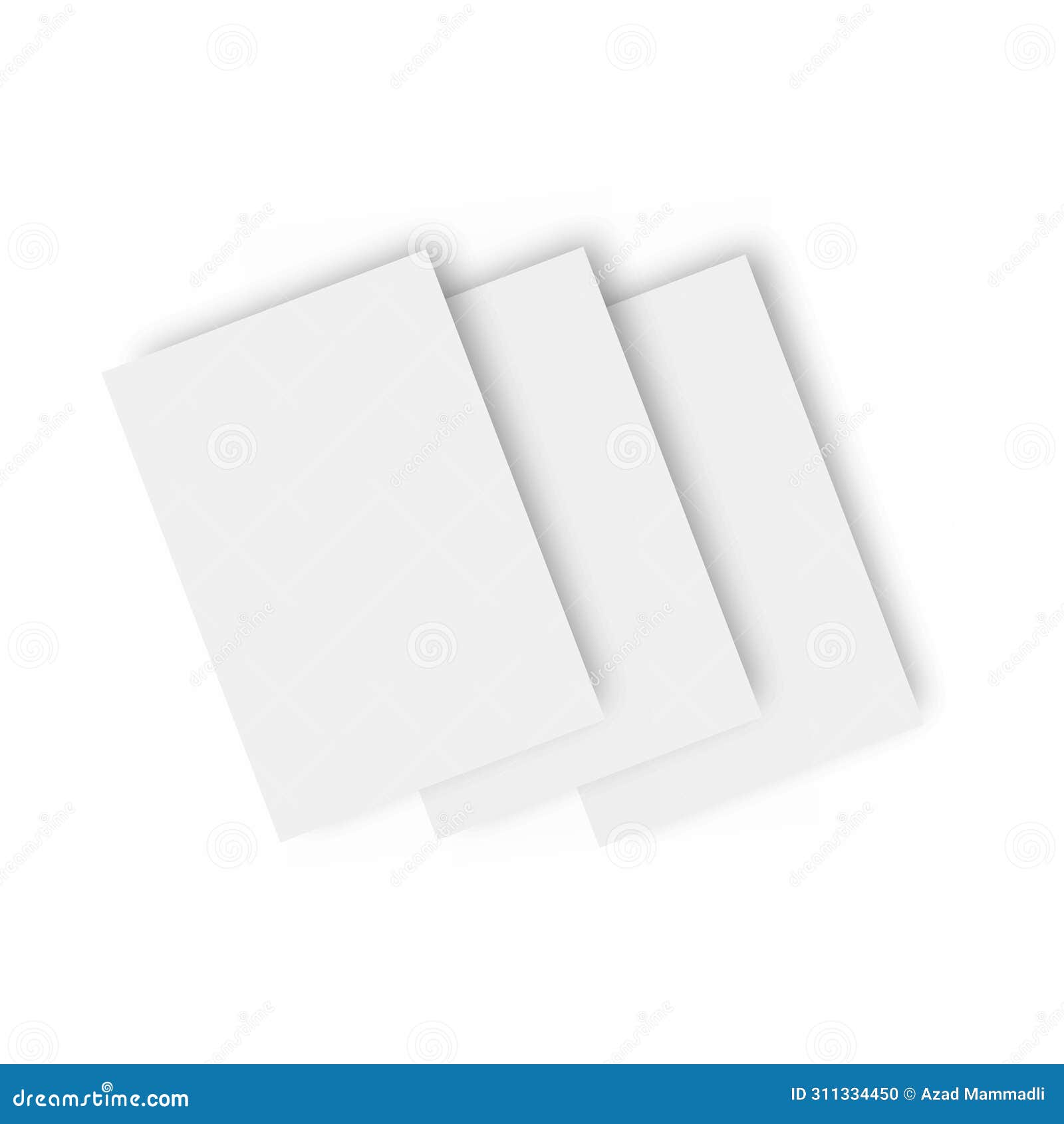 Blank Of Realistic Business Cards Template Vector Stock Vector