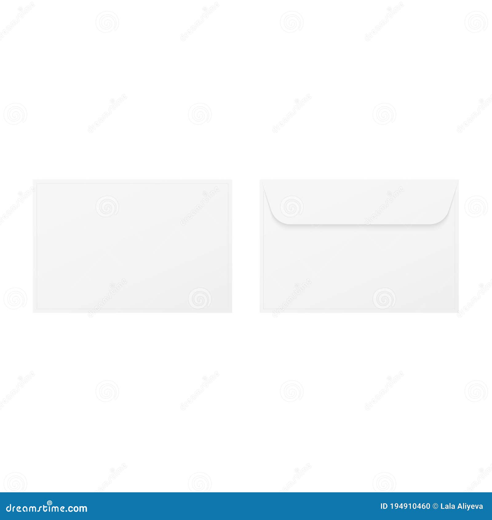 Real Blank Envelope Front And Back