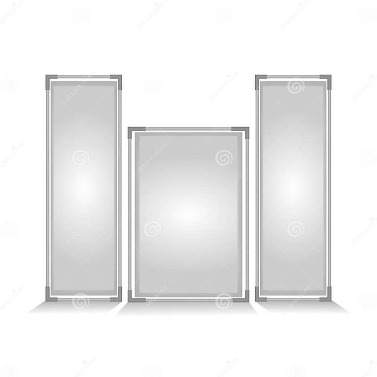 Blank Realistic Screen Design Template Stock Vector - Illustration of ...