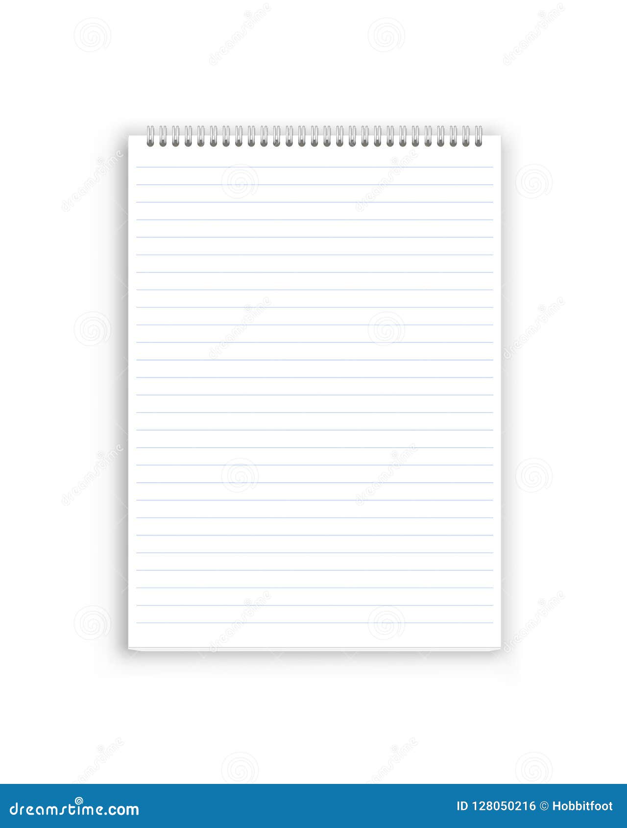 Blank Realistic Spiral Notepad Notebook Stock Vector - Illustration of ... Blank Realistic Spiral Notepad Notebook Stock Vector - Illustration of ...