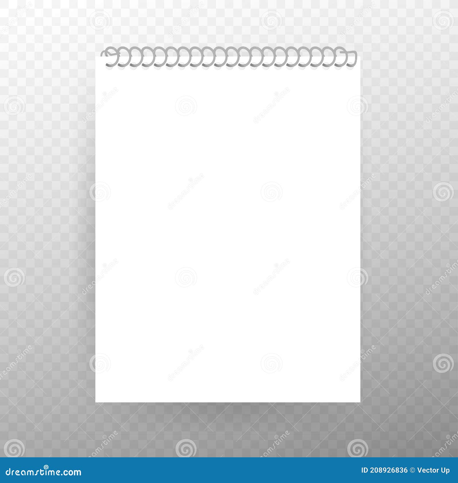 Blank Realistic Spiral Notepad Notebook Isolated on White Vector. Stock ... Blank Realistic Spiral Notepad Notebook Isolated on White Vector. Stock ...