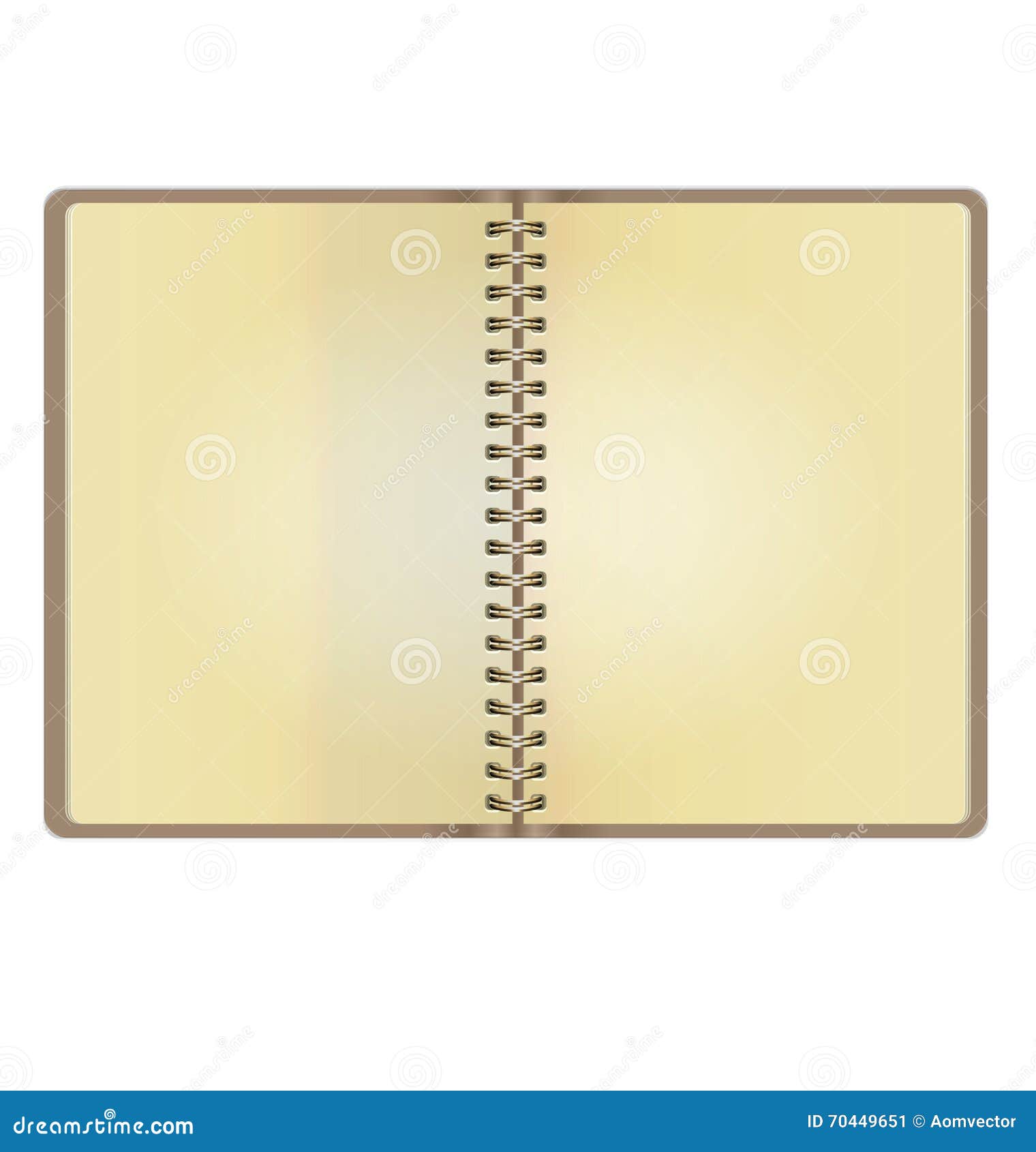 Blank Realistic Vintage Open Notebook Stock Vector - Illustration of ... Blank Realistic Vintage Open Notebook Stock Vector - Illustration of ...