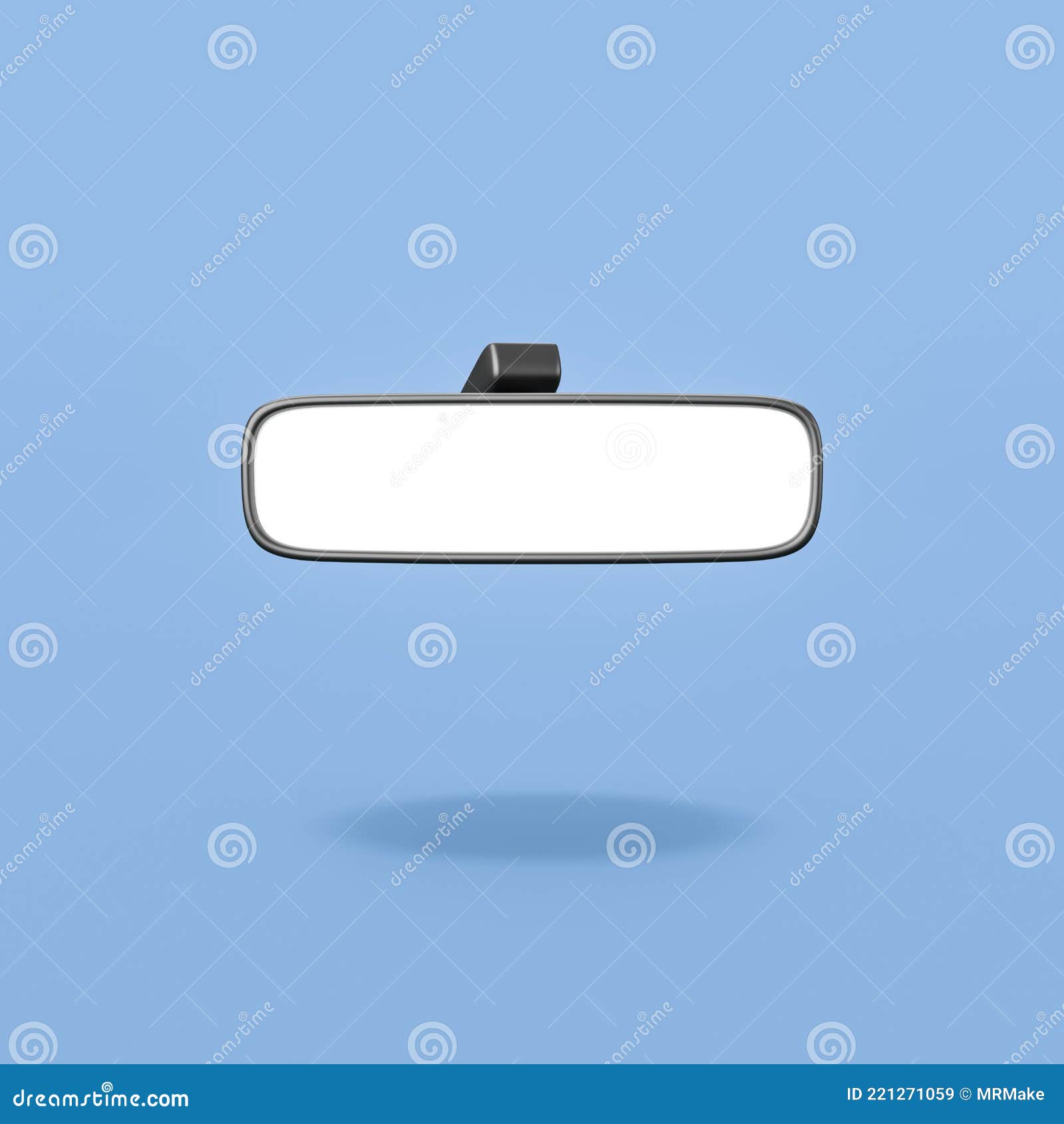 Car Rearview Mirror Driver Glass Inside. Vector Rear View Mirror Inside ...