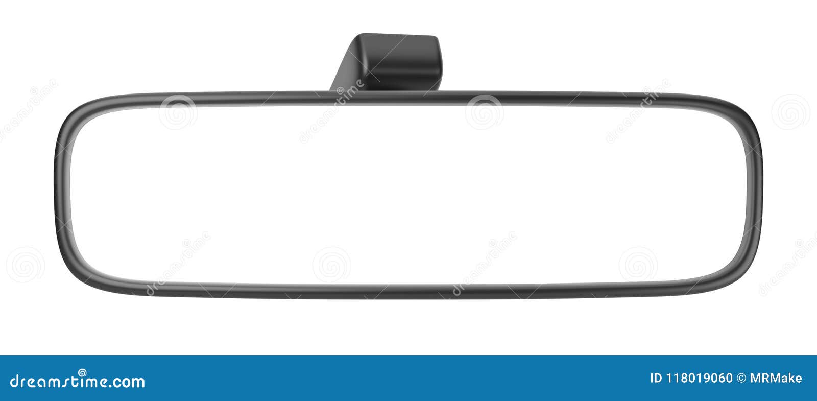 Car Rearview Mirror Driver Glass Inside. Vector Rear View Mirror Inside ...