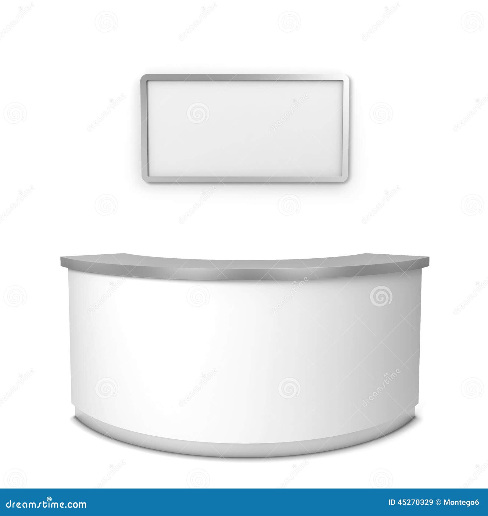 Blank reception counter stock illustration. Illustration of indoor ...