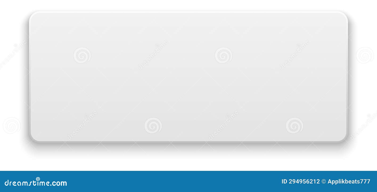 Blank Rectangle Badge Template. Realistic Empty Shape Stock Vector ...