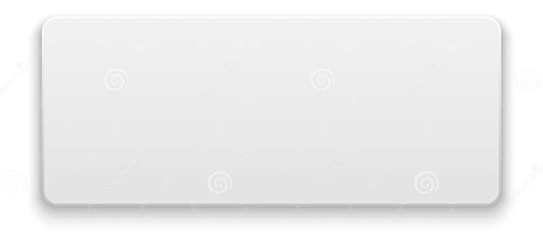 Blank Rectangle Badge Template. Realistic Empty Shape Stock Vector ...