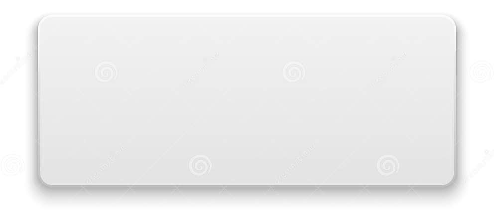 Blank Rectangle Badge Template. Realistic Empty Shape Stock Vector ...