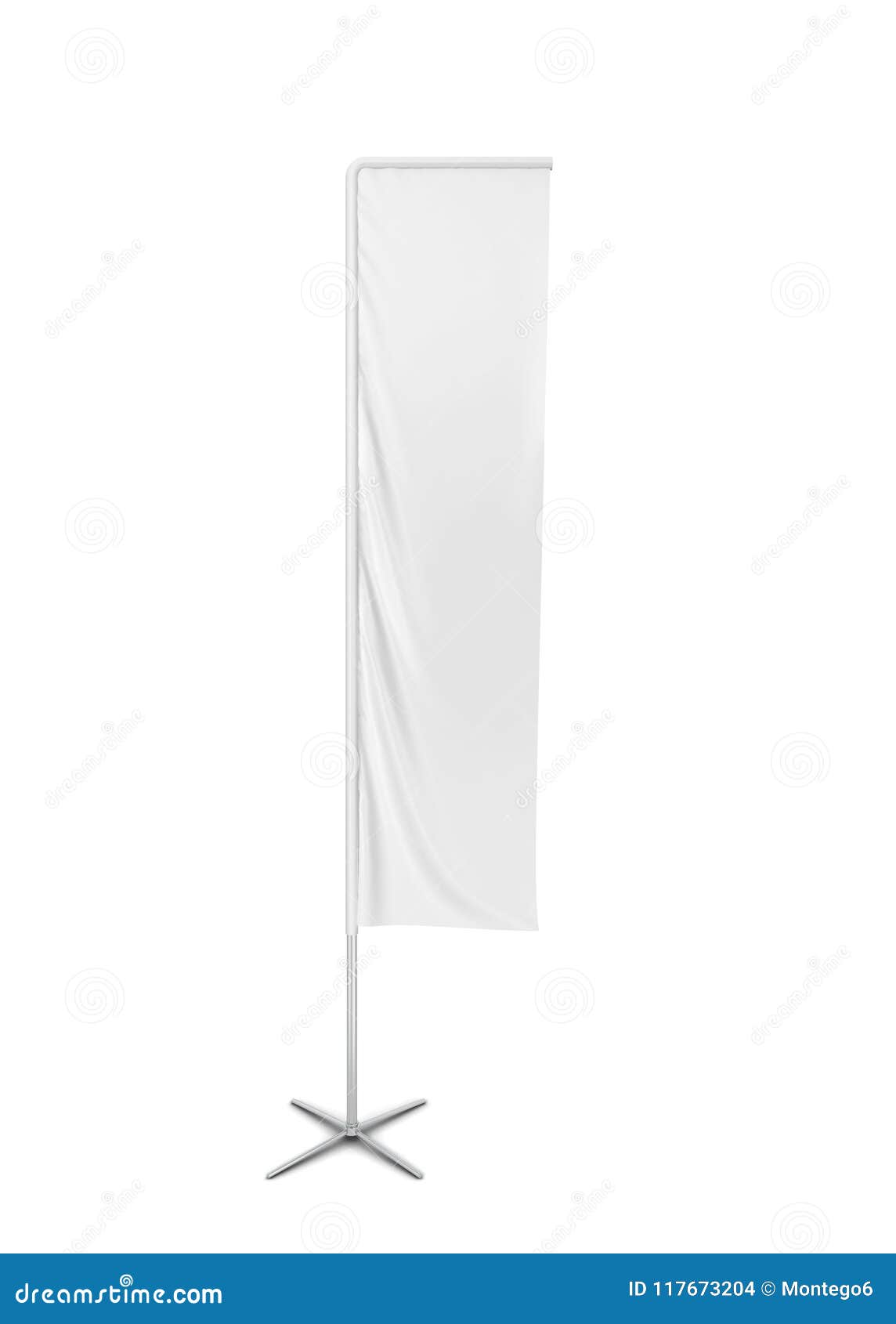 Blank Rectangle Flag Banner Stock Illustration - Illustration of ...