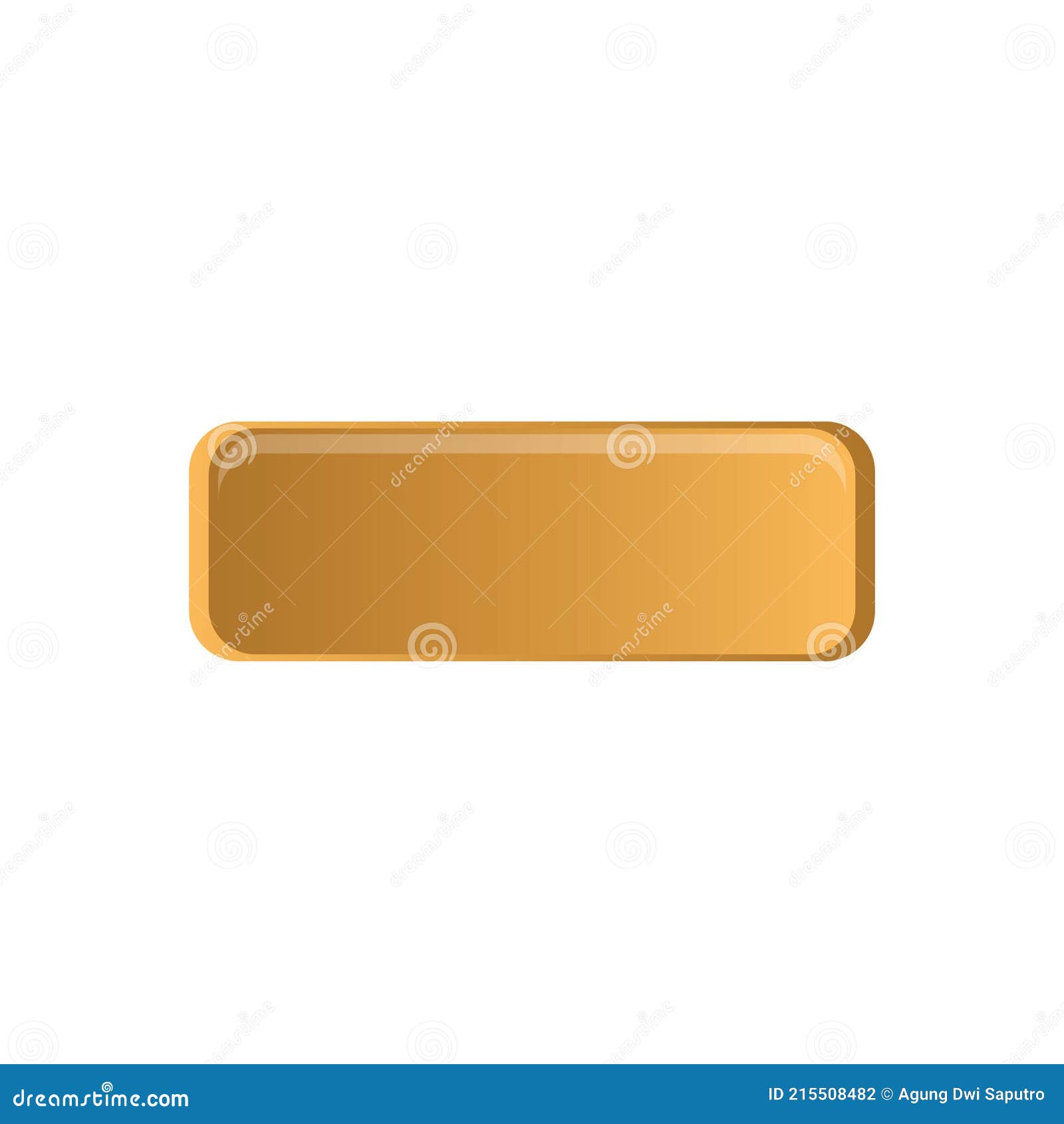 Blank Rectangle Orange Button Stock Illustration - Illustration of logo ...
