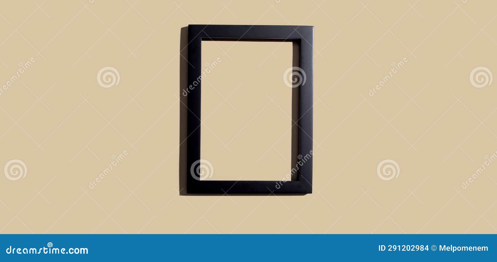 Blank Rectangle Picture Frame Stock Photo - Image of mockup, simple ...