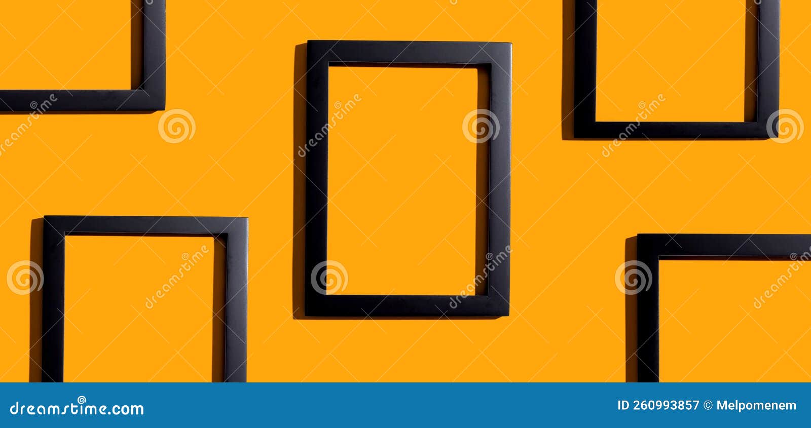 Blank Rectangle Picture Frames Stock Illustration - Illustration of ...