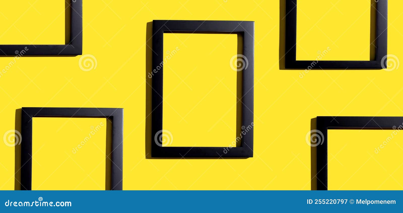 Blank Rectangle Picture Frames Stock Illustration - Illustration of ...