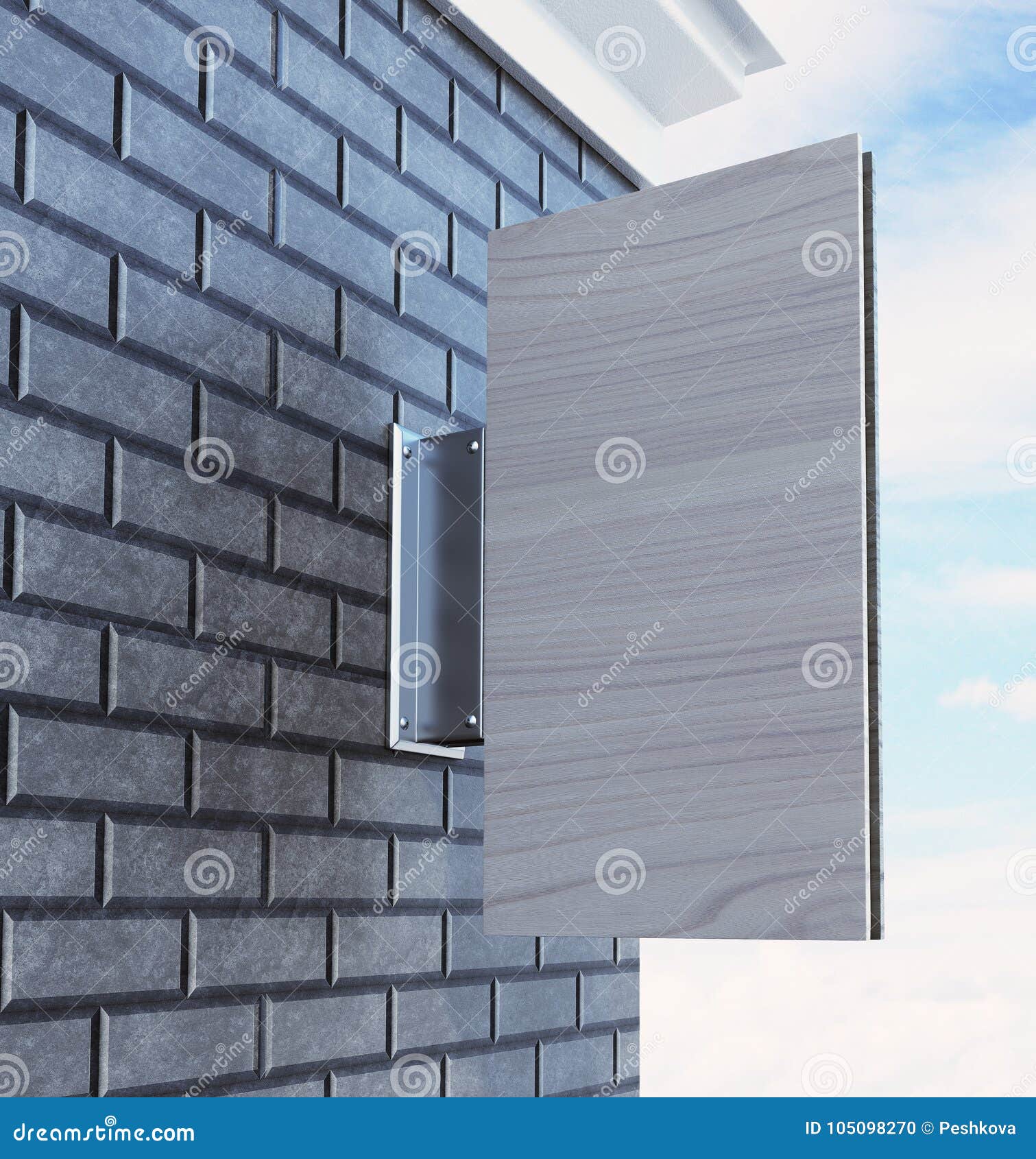 Blank rectangular poster stock illustration. Illustration of ...