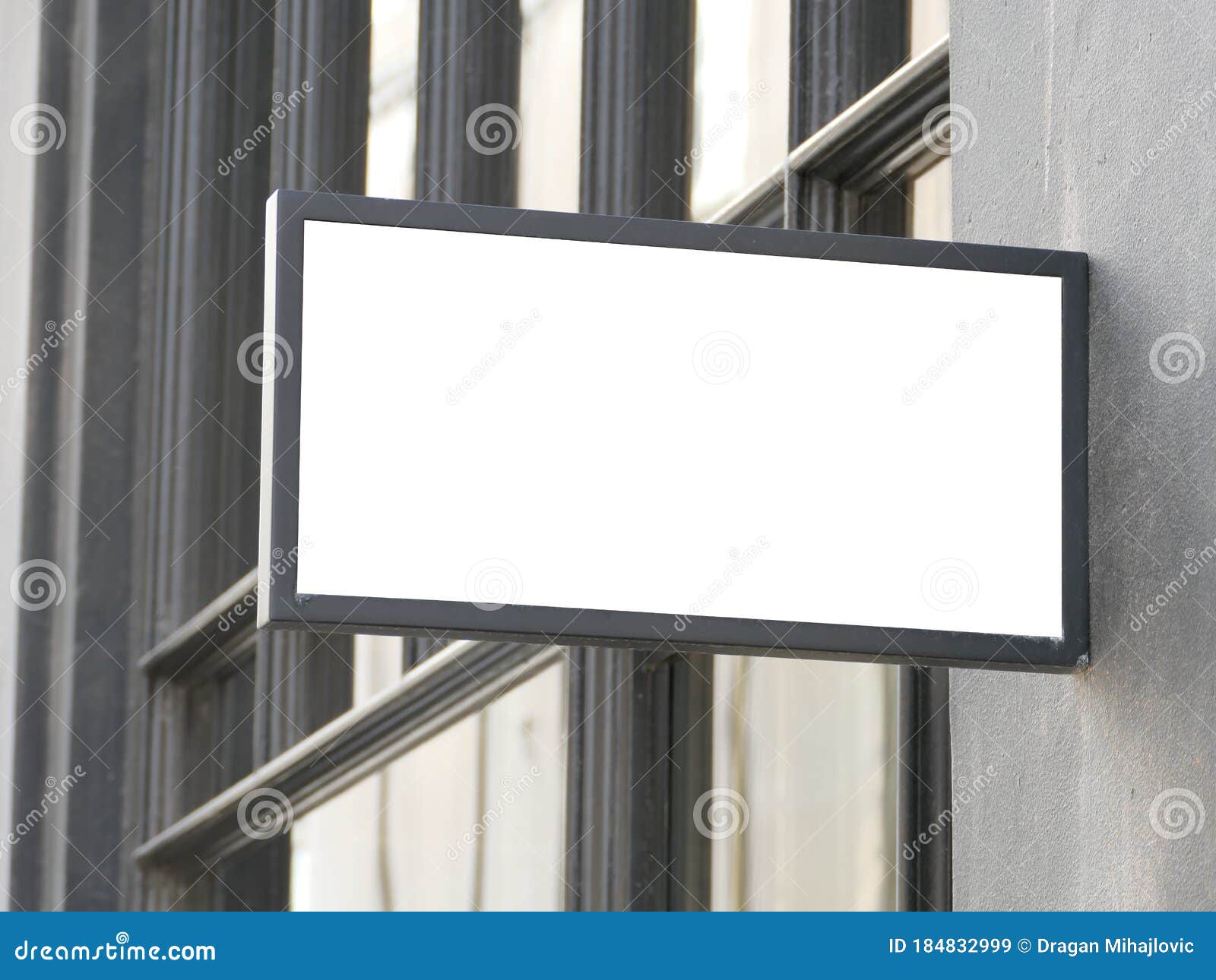 Blank Rectangular White Traffic Sign Royalty-Free Stock Image ...