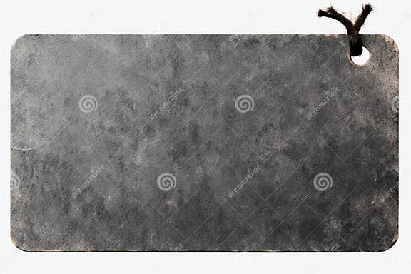 Blank Rectangular Tag with a Hole and String, Ideal for Labeling or ...