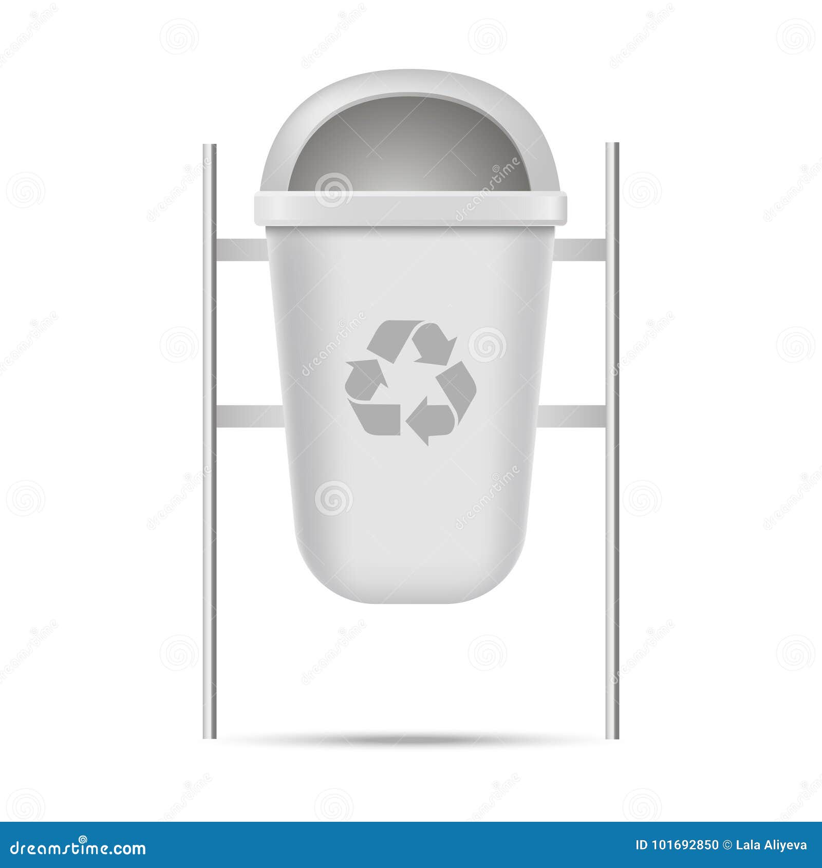 Blank of Recycle Bin for Garbage or Trash. Vector Stock Illustration ...