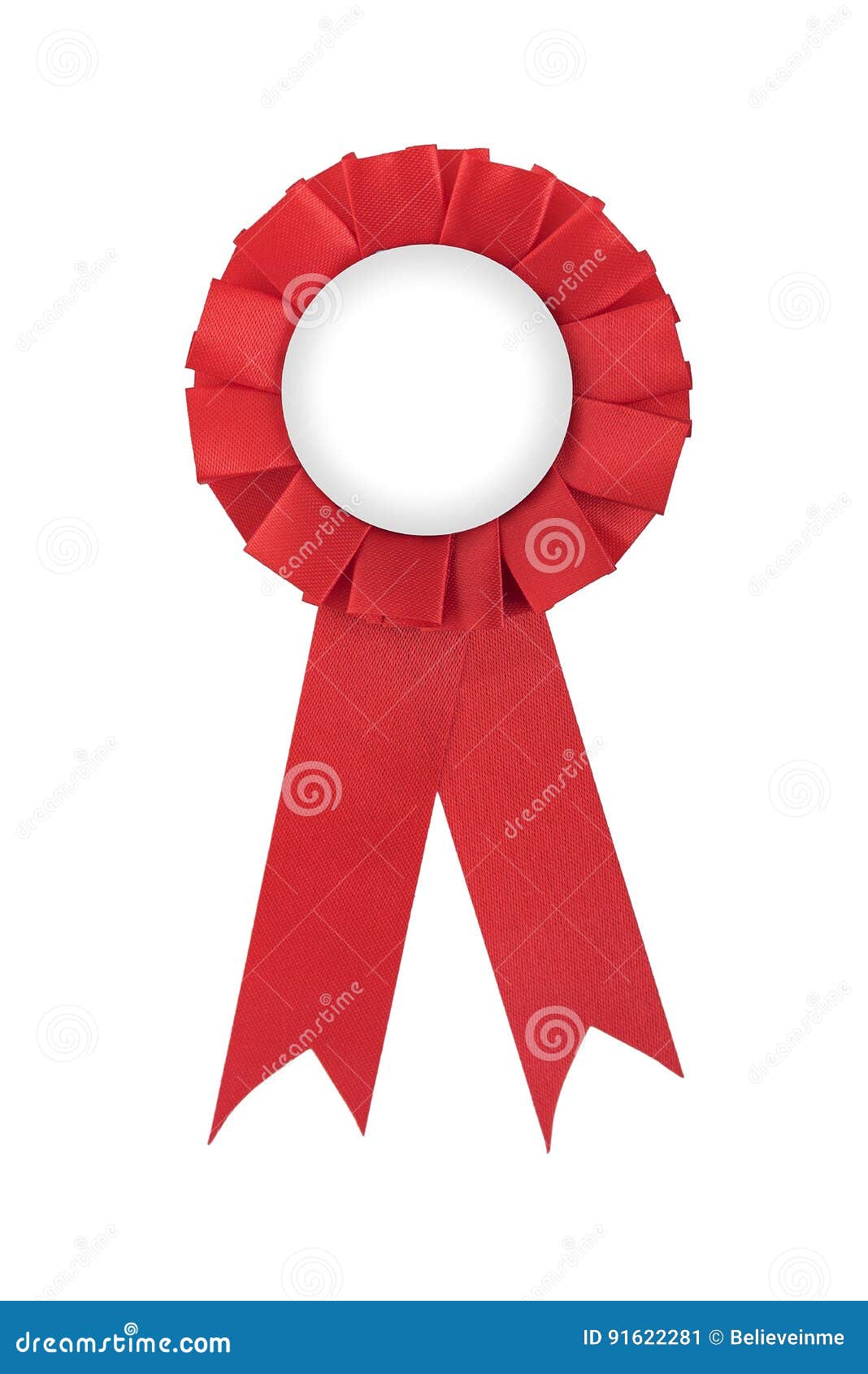 Blank Participation Ribbon