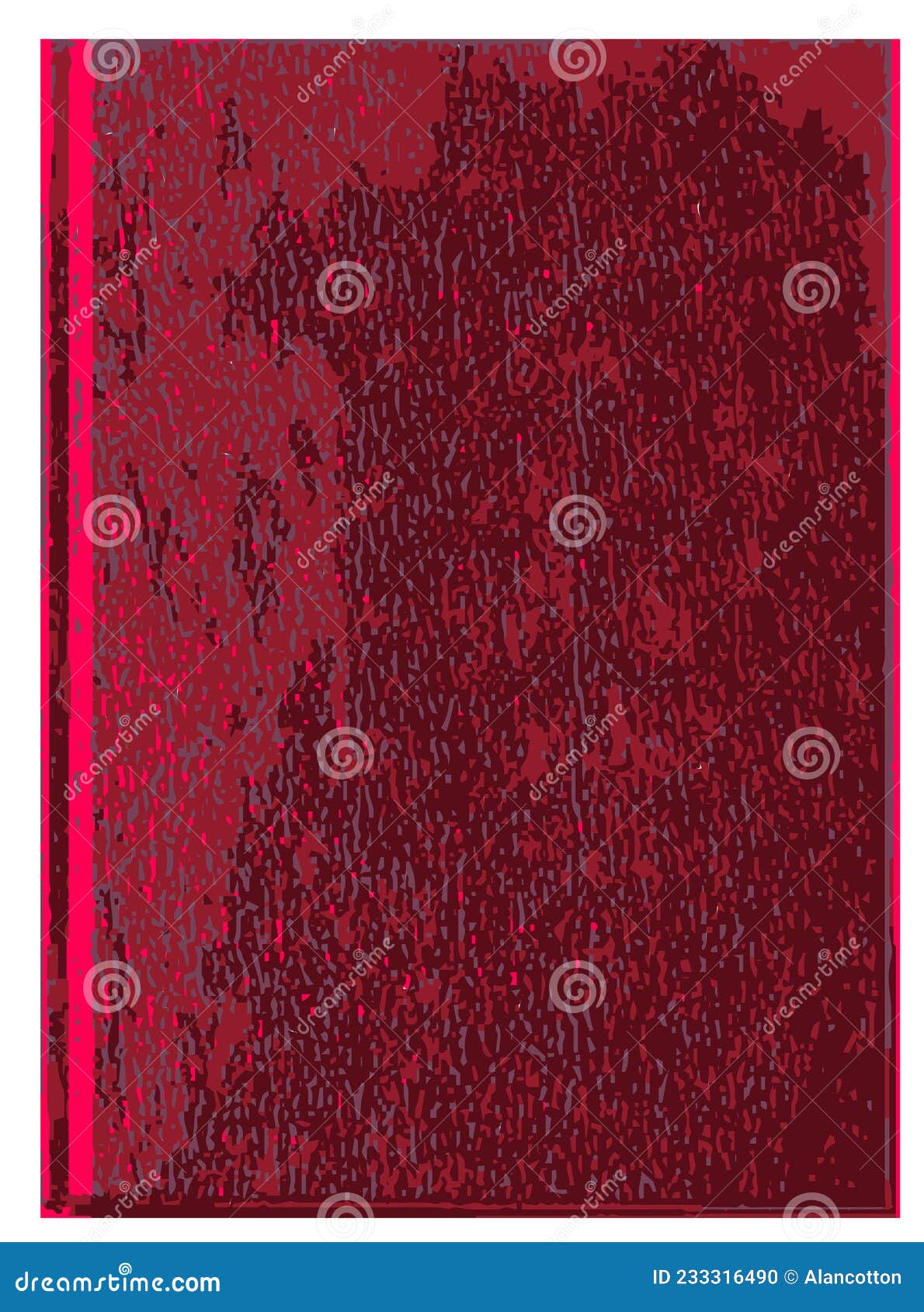 Blank Red Book Cover stock vector. Illustration of isolated - 233316490