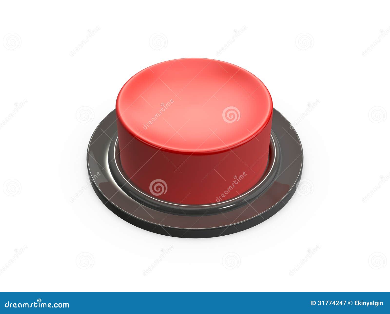 Blank Red Button stock illustration. Illustration of abstract - 31774247