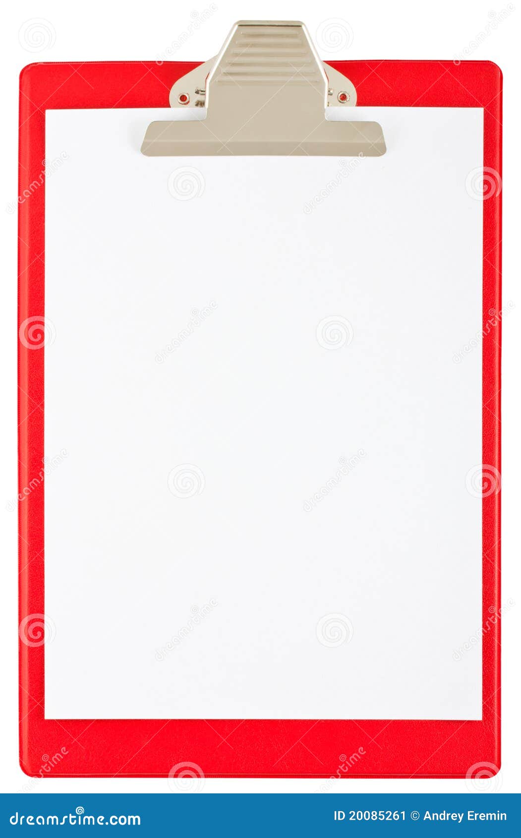 Blank red clipboard stock image. Image of graphic, metal - 20085261