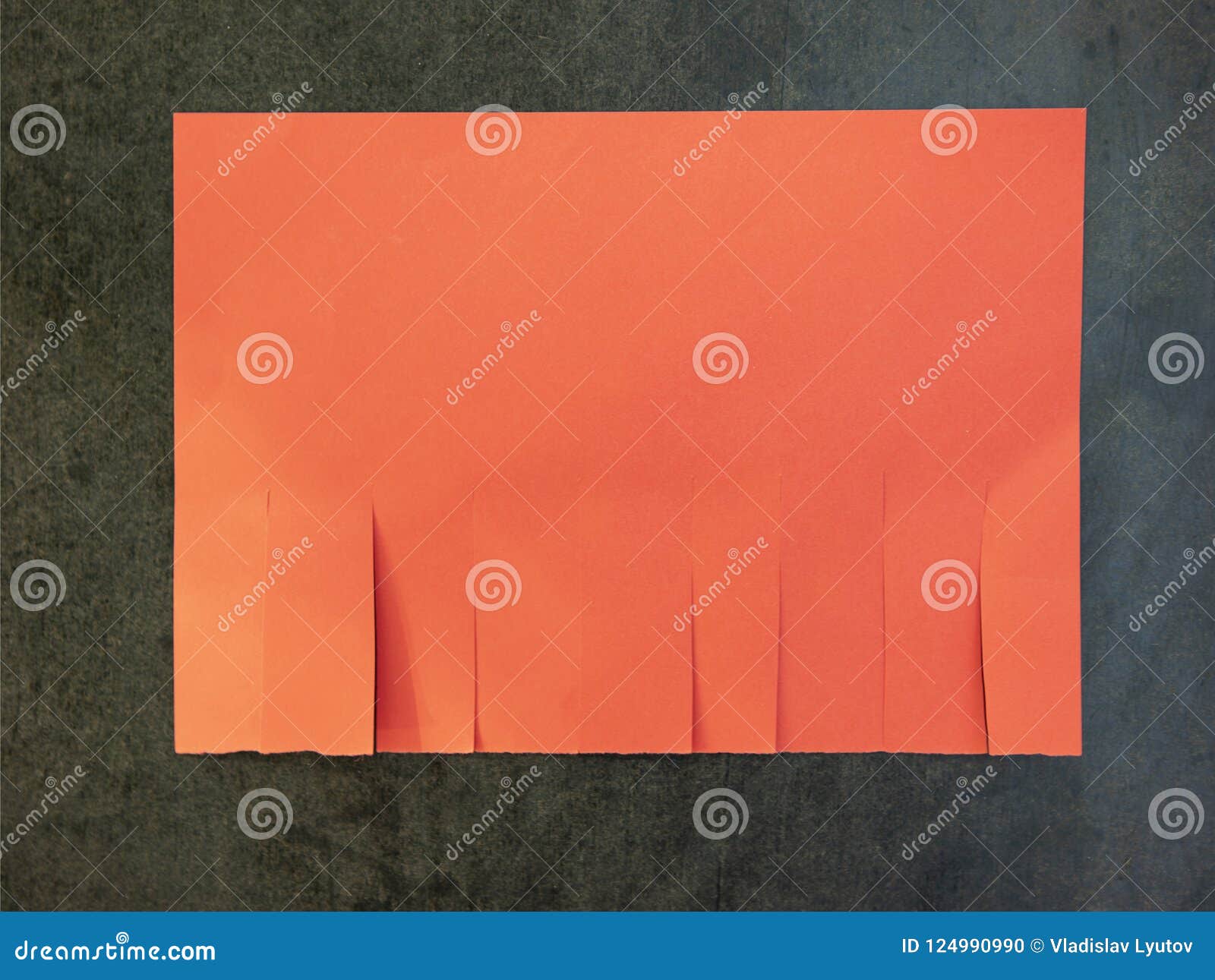Blank red paper stock photo. Image of concept, advertisement - 124990990
