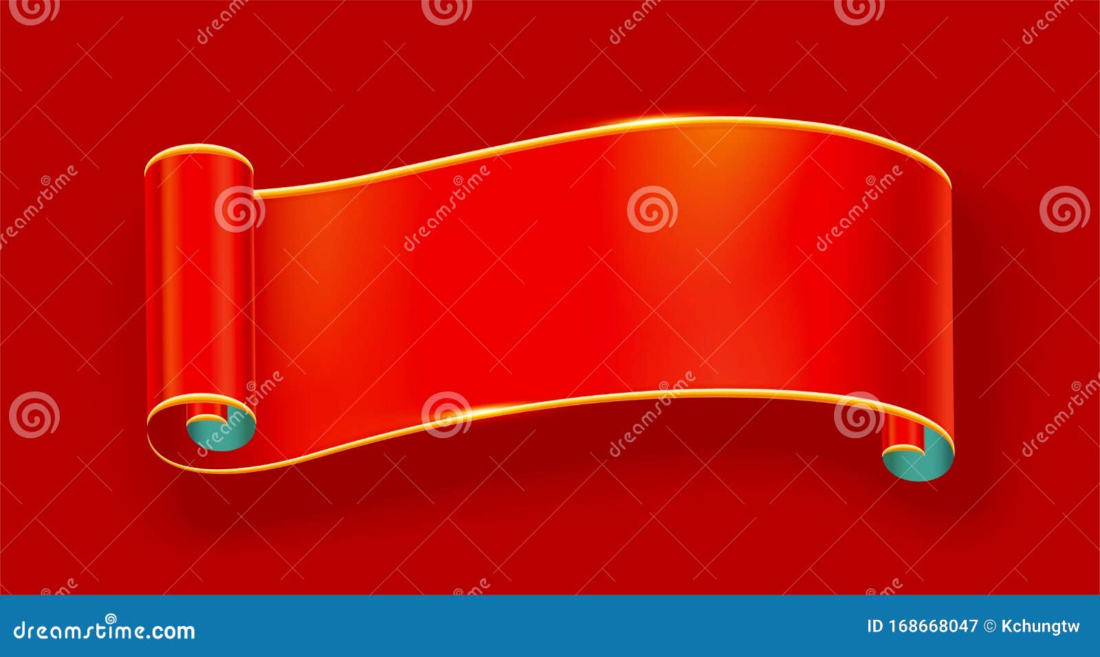 Blank Red Scroll Design Element Stock Illustration - Illustration of template, curl: 168668047