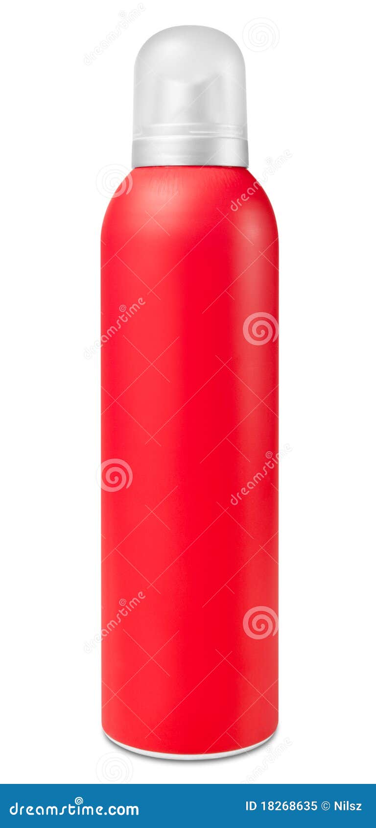 Blank Red Spray Can Royalty Free Stock Photo - Image: 18268635