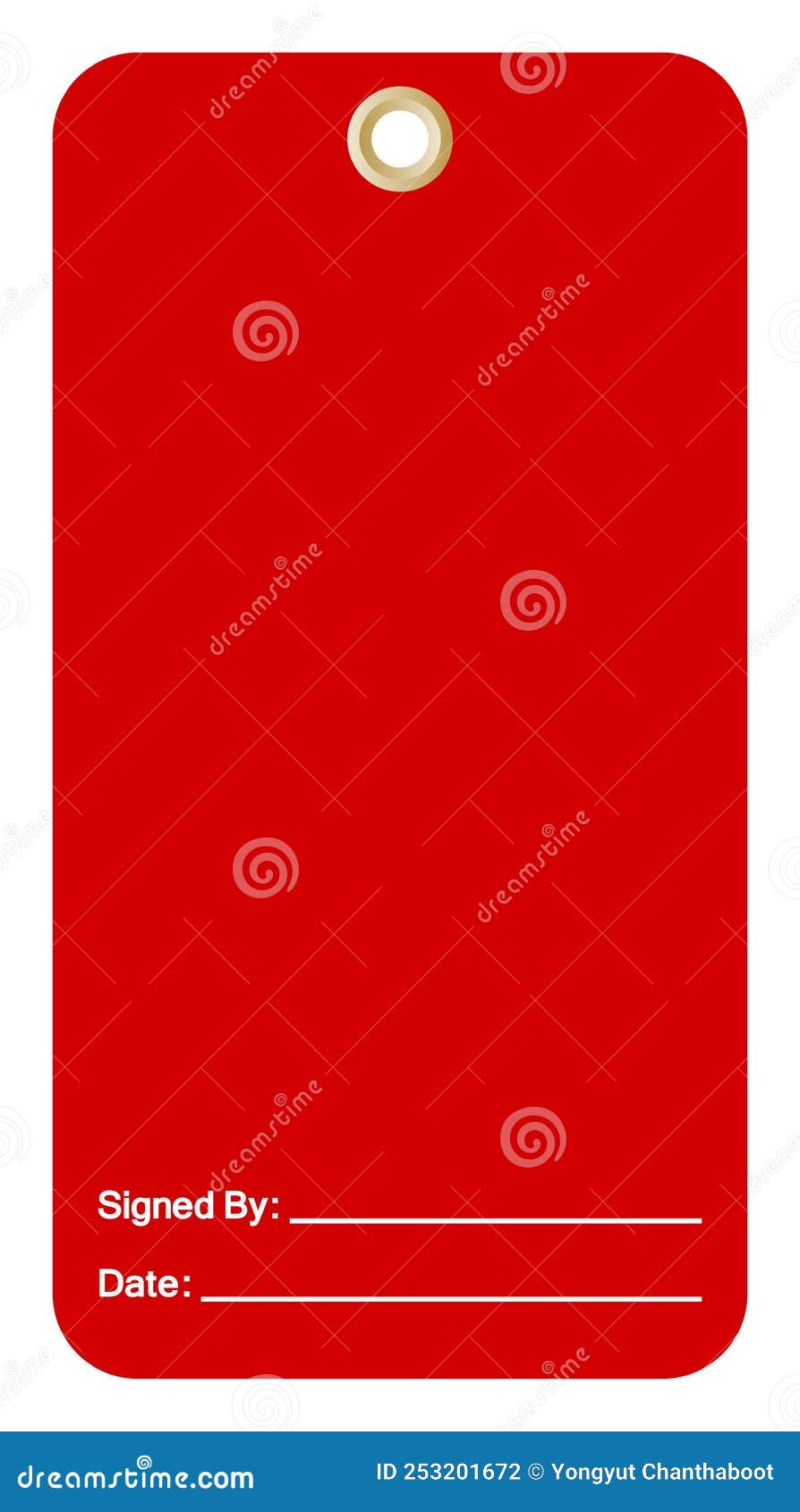 Blank of Red Tag Symbol Sign,Vector Illustration, Isolate on White ...