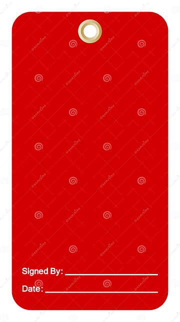 Blank of Red Tag Symbol Sign,Vector Illustration, Isolate on White ...