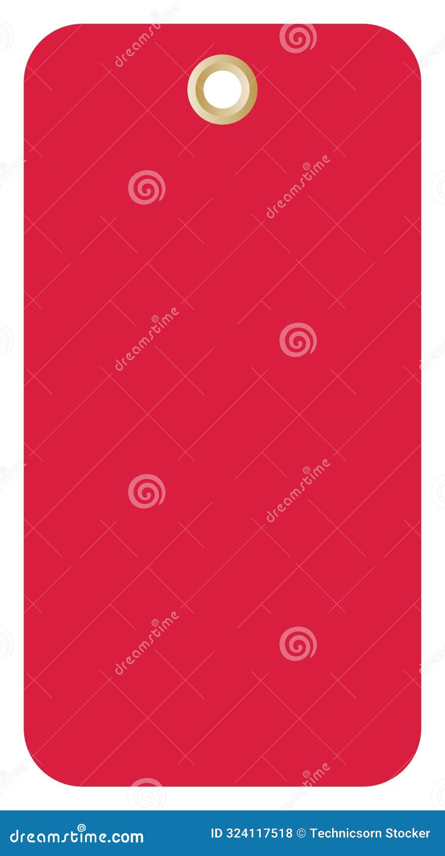 Blank Red Tag Symbol Sign,Vector Illustration, Isolate on White ...